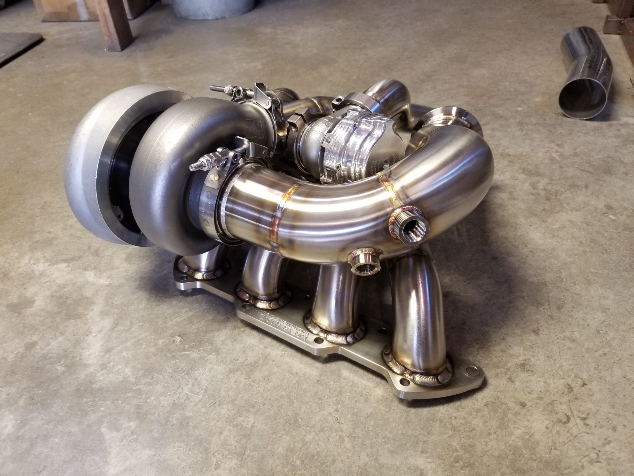 Evo: Top Mount V-band Manifold and Hot Parts – Morrison Fabrications